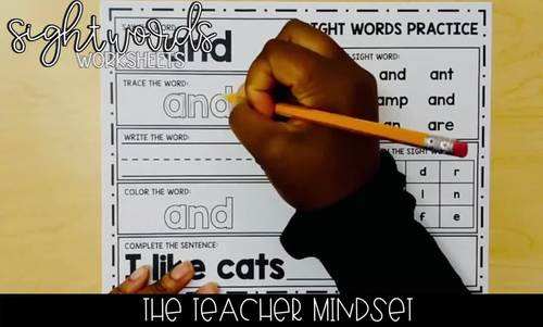 Sight Words Practice Worksheets | Dolch PreK List | No Prep | TPT