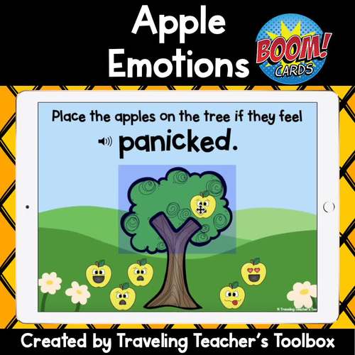 Apple Emotions Boom Cards by Traveling Teacher's Toolbox | TpT