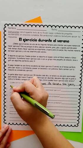 Emergency Sub Plans 3rd Grade Fin de Año EOY Spanish | Editable | End ...