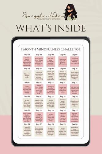 Teacher’s Mindfulness Journal | Printable Planner for Self-Care and ...