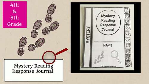 Mystery Writing Reading Response Journal Upper Elementary | TPT