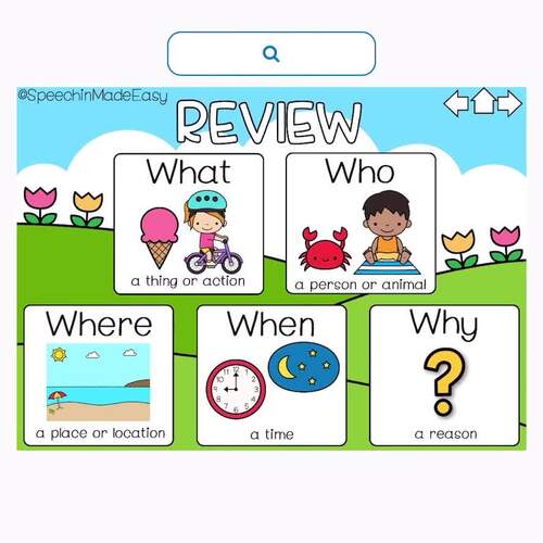 Summer WH Questions | Boom Cards for Speech by Speechin Made Easy