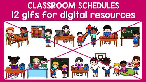 Animated GIFs Classroom Schedule School Kids by Little Patches Learning ...