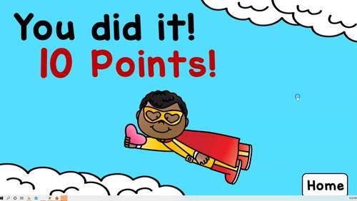 Add within 10 Digital Game Show Valentine Superheros for Google Classroom™