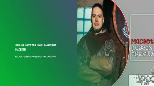 MACBETH [LESSON ACTIVITIES] by The Angry Teacher Store | TPT