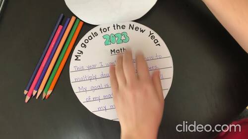 New Years 2023 Craft Booklet Activity for Goal Setting by Success in ...