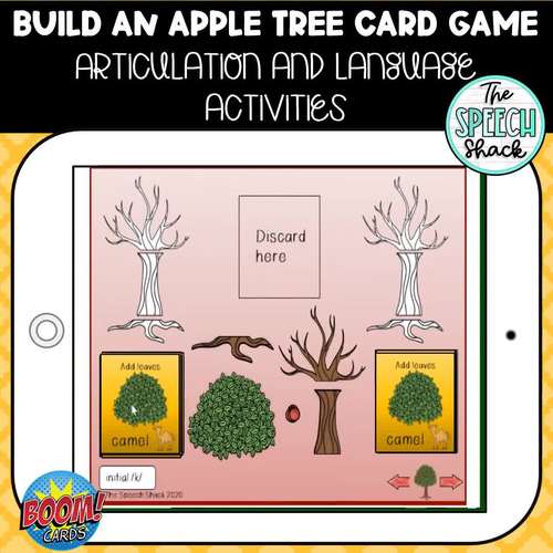 Build an Apple Tree: Articulation Card Game & Language Activities Boom ...