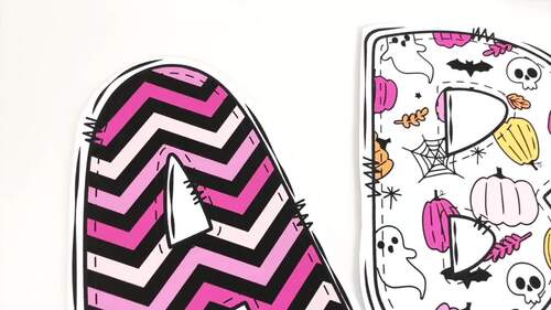 Pink Halloween Letters & Numbers for Halloween Bulletin Boards and Door ...