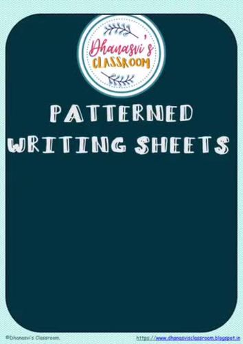 Patterned writing paper for students and teachers by Read with me ...