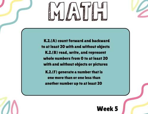 Kinder Interactive Math Routines/Week 5 (Editable Canva Template)