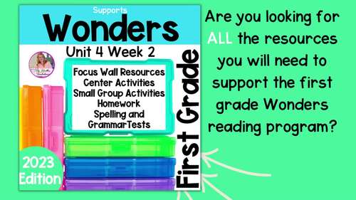 Wonders Reading 1st Grade Unit 4 Week 2 | Centers and Small Group ...