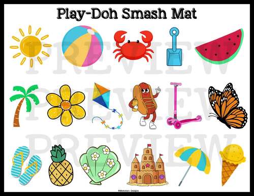 PLAY DOH SMASH MATS | 1-step directions | 2-step directions | category ...