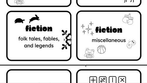 simple labels for classroom library by Miss T's toolbox | TPT