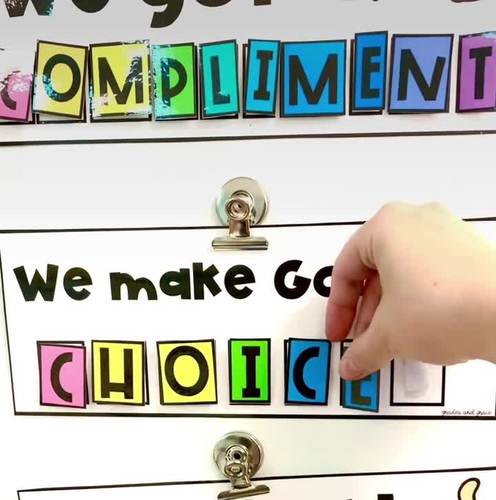 Classroom Management - whole class- word building by Grades and Grace