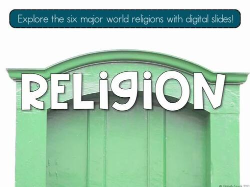 World Religions Digital Slides Bundle - Judaism, Islam, Christianity ...