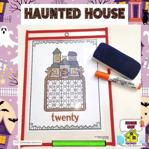 Haunted House Numbers 1–20 | Halloween Math Activities for ELLs | TPT