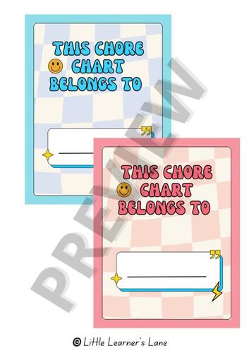 2025 - 2026 Editable Chore Chart Daily & Weekly Habits, Responsibility ...