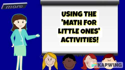 Preschool and Kindergarten Math Activity Digital Review Count to Twenty