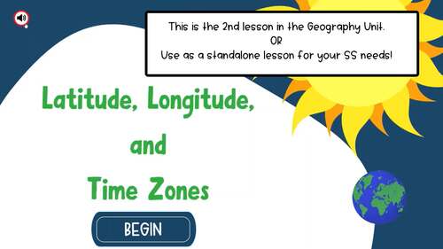 Latitude and Longitude I Time Zones Video lesson and Data Tracker Sheet
