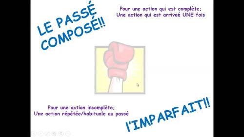 French Passé Composé vs Imperfect Video Bundle by Sr and Monsieur Schepeez