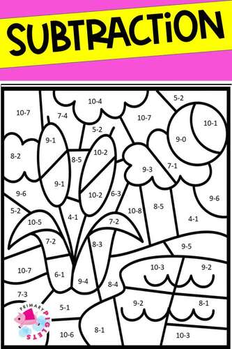 Color by Code POND SPRING Color by Number Subtraction within 10 & 20