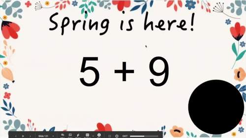 Spring Addition Within 20 Google Classroom™ Digital Flash Cards | TPT