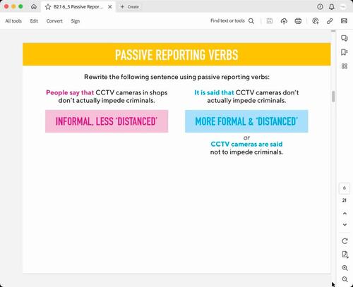 ESL Upper Intermediate Lesson: Learn Passive Reporting Verbs Modals