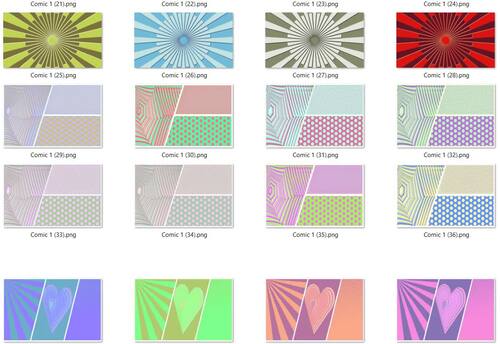 Comic Backgrounds and Panels, 180+ PNG for Digital Storytelling Slides ...