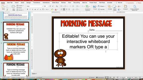 November 2025 Google and PowerPoint Calendar/Morning Meeting by Leigh Majer