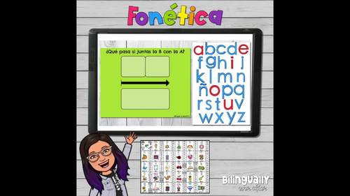 Sílabas abiertas con B y V con DICTADO Incluido by Bilingually ever after