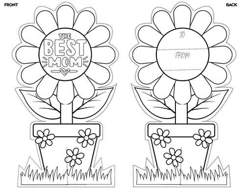 Mother's Day Flower Pot 3D Standing Card Craft & Gift Ideas with Plant ...