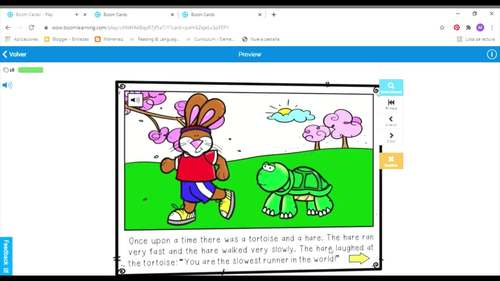 AESOP'S FABLES Boom Cards | THE TORTOISE & THE HARE Reading Comprehension