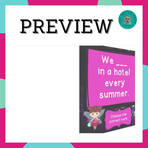 Halloween Fairy Subject-Verb Agreement Boom Cards™ by The British Kitty