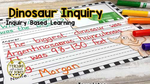 Dinosaurs Inquiry Based Learning | Inquiry Project | TPT
