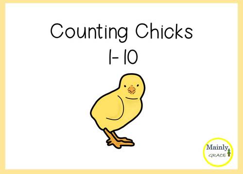 On the Farm: Counting Chicks 1-10 Digital Activity - BOOM CARDS™