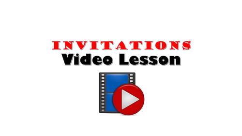Invitations (Verb + Infinitive) French Introduction: French Video Lesson