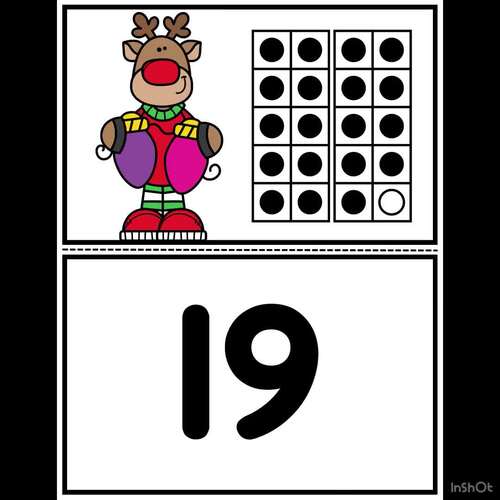 Christmas Subitizing Cards | Counting to 10 | Kindergarten Math Centers ...