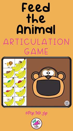 Feed the Animal Articulation Activity BUNDLE by Pep Talk | TPT