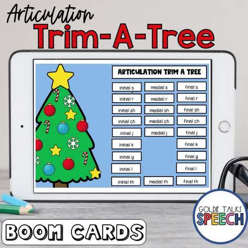 Christmas Speech Therapy Boom Card Bundle by GoldieTalks Speech | TPT