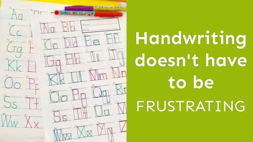 Handwriting Without Tears® style practice and FREE BONUS Handwriting ...