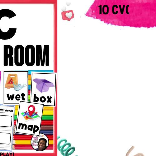 CVC Write the Room, CVC Writing Practice, CVC words by Teaching From ...