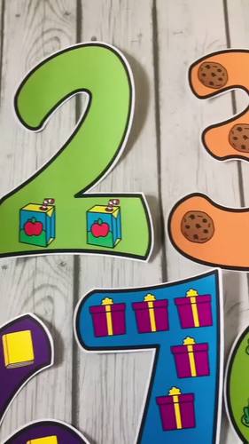 One to One Correspondence Number Posters by Traci Bender - The Bender Bunch