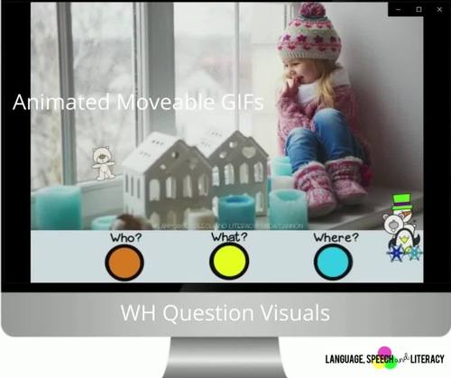 Winter Boom Cards™ for Speech Therapy | WH Questions, Verbs, Pronouns ...