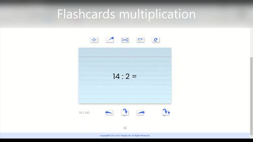 Flashcards multiplication by The FUNbelievable Classroom | TPT