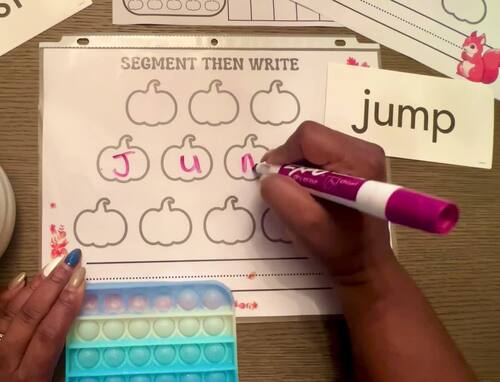 Seasonal Elkonin Sound Boxes for Word and Phoneme Segmenting | SOR Aligned