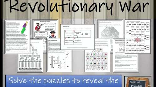 American Revolutionary War Escape Room Activity by Creative Primary ...