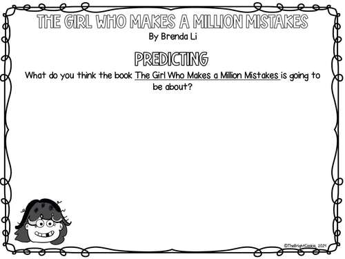 Girl Who Makes a Million Mistakes- SEL Growth Mindset Activities ...