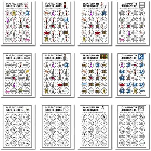 Grocery Store Job Skills, Life Skills, Vocational Skills Special ...