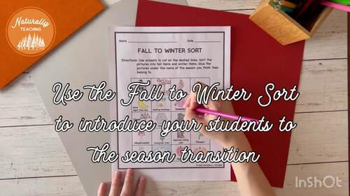 Fall to Winter Sort Worksheet by Naturally Teaching | TPT