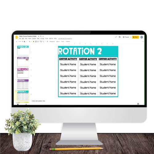 Editable Center Rotation Slides Templates with Moveable Pieces | TpT